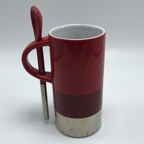 Starbucks | Kitchen | Starbucks 8 Oz Red Expresso Mug Cup With Spoon ...